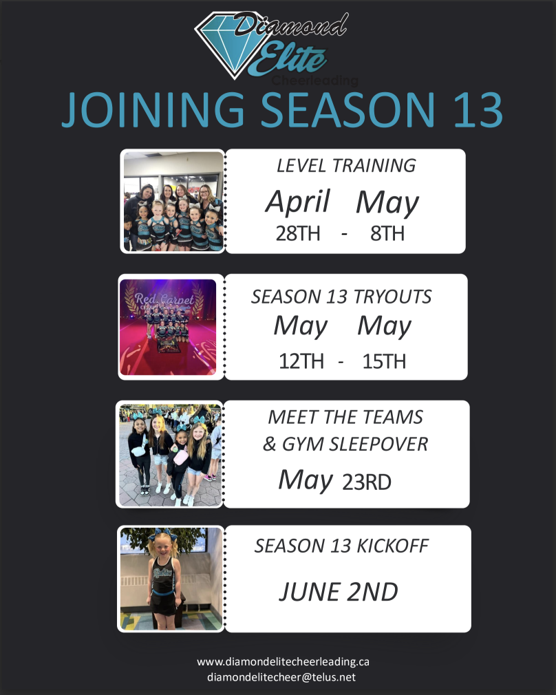Season 13 Tryout Package – Season 13 at Diamond Elite Cheerleading