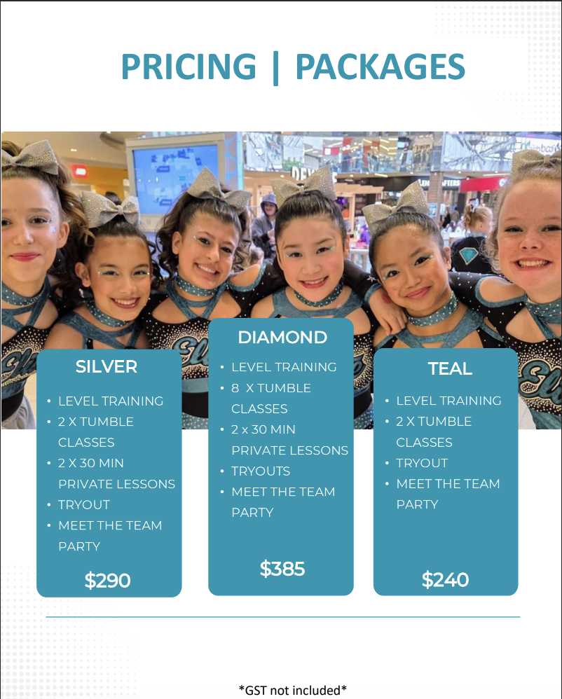 Season 13 Tryout Package – diamond elite cheerleading